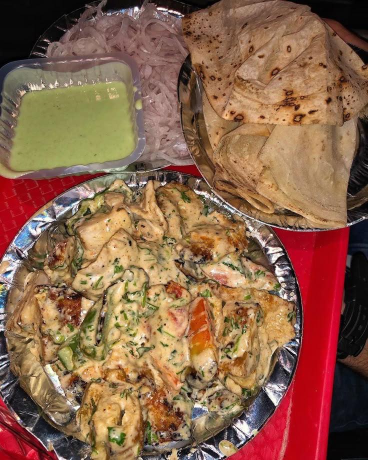 malai chaap with rumali rotti – Maya Express